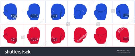 Boxing Gloves Cartoon Animation Sequence Sprite เวกเตอร์สต็อก ปลอดค่าลิขสิทธิ์ 476108473