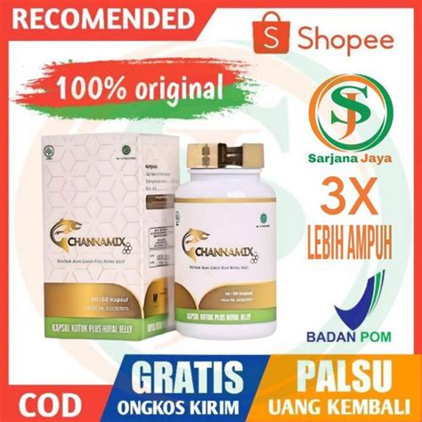Jual Kapsul Chanamix Asli Original Channamix Kapsul Ekstrak Ikan Kutuk