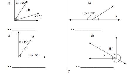 Calcule as medidas desconhecidas dos ângulos das figuras abaixo