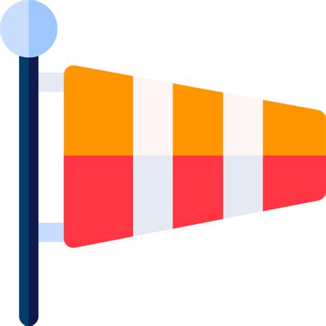 Icono De Manga De Viento Basic Rounded Flat