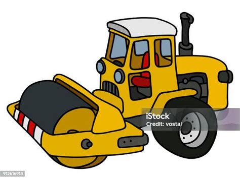 주황색도 롤러 로드 롤러에 대한 스톡 벡터 아트 및 기타 이미지 로드 롤러 0명 거리 Istock