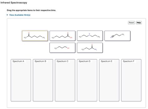 Solved Match Each Structure To Its Corresponding Ir