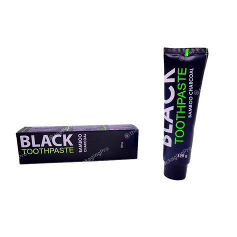 Black Cosmetics Charcoal Tooth Paste Toothpaste Box For Packaging Buy