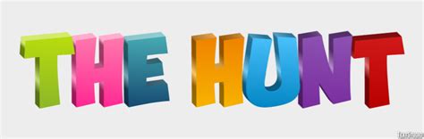 The Hunt Text Effect And Logo Design Movie