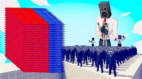 100x Cameraman 2x Large Speakerman Vs Every God Totally Accurate