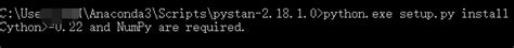 Python Fail To Install Pystan Stack Overflow