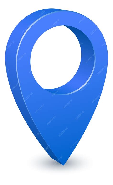 Premium Vector Blue Location Pin Icon 3d Geo Tag Isolated On White
