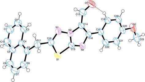 Ortep Diagram Of Molecule Tdz With Atomic Labelling Scheme At 50