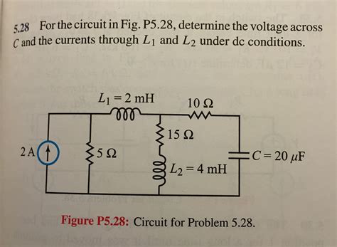 Solved For The Circuit In Fig P528 Determine The Voltage