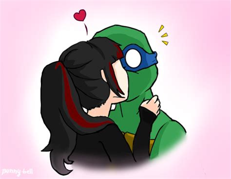 Teenage Mutant Ninja Turtles Karai And Leo Kiss