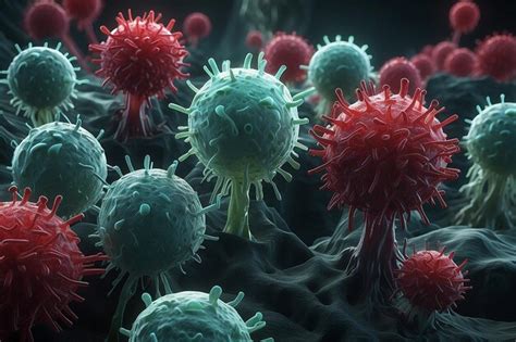 Premium Photo Colony Of Pathogen Viruses 3d Render