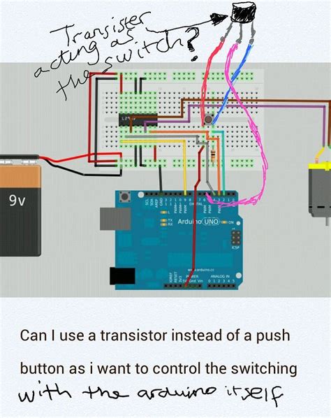 Can I Use A Transistor Instead Of A Push Button General Guidance Arduino Forum