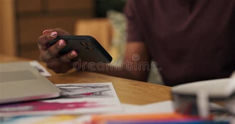 african woman blogger influencer typing blog creating content for