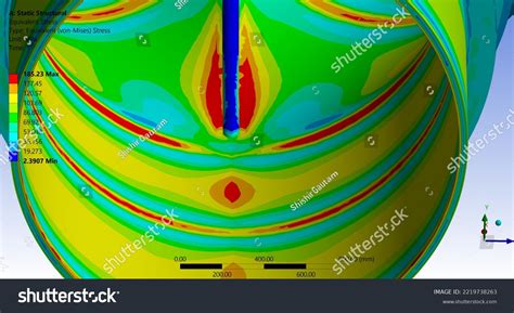 Static Structural Analysis Test Result Bifurcation Stock Illustration