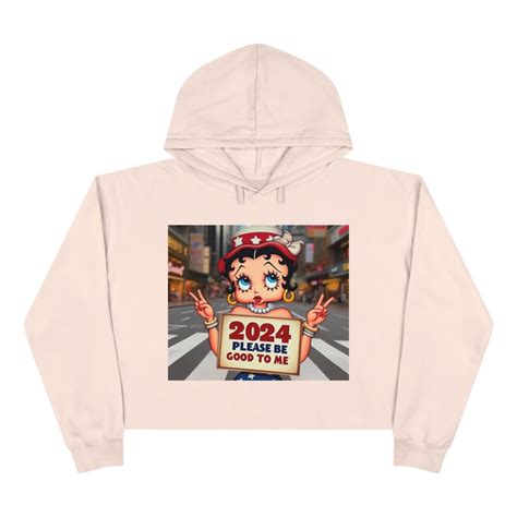 Crop Hoodie Betty Boop Look Alike Unique T Idea 2024 Etsy