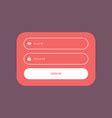 Creative Login Ui Template Form Design Royalty Free Vector
