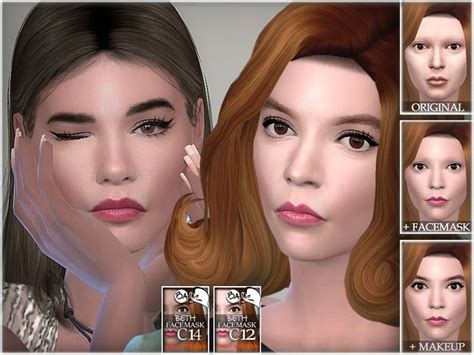 Realistic Face Mask For Female Sims 4