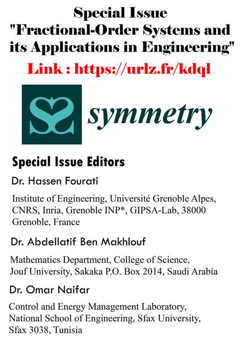Pdf Special Issue Fractional Order Systems And Its Applications In