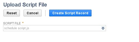 scheduled script