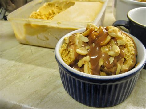 The Sugar Lump Salted Butter Caramel Ice Cream With Chocolate Peanut Butter Fudge Sauce