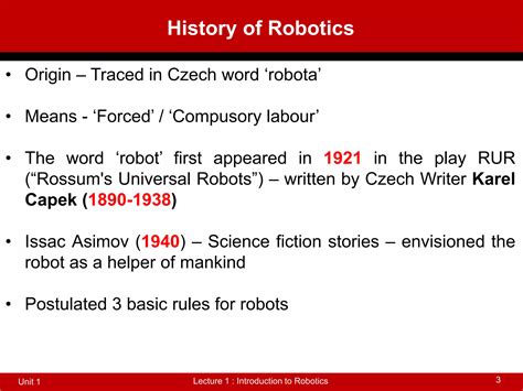 Lecture 1 Introduction To Robotics Pptx