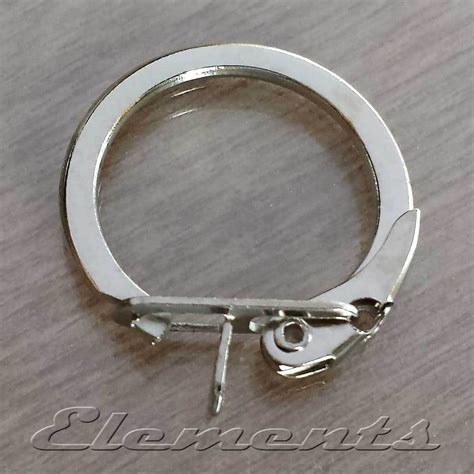 Nickel Plated Key Ring Locking Clasp Bm094