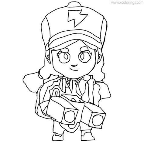 How To Draw Brawl Stars Shelly Coloring Pages