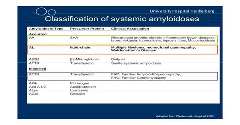Pdf Classification Of Systemic Amyloidoses Uni Heidelbergde Pdf Classification Of Systemic Amyloidoses Uni Heidelbergde