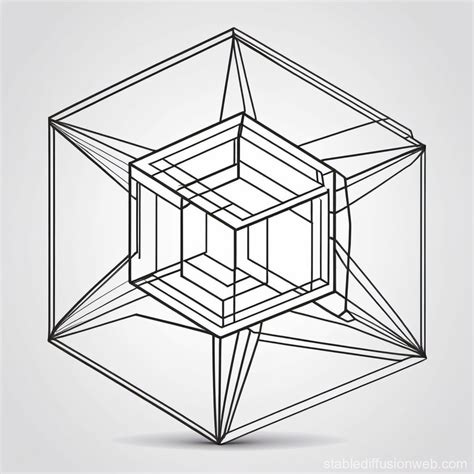 Tesseract In Simplified Form Stable Diffusion Online