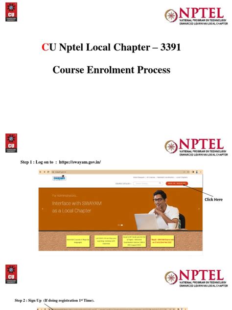 Swayam Nptel Course Enrollment Pdf