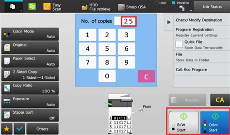 How To Send And Print On A Sharp Copier Printer Scanner Skelton