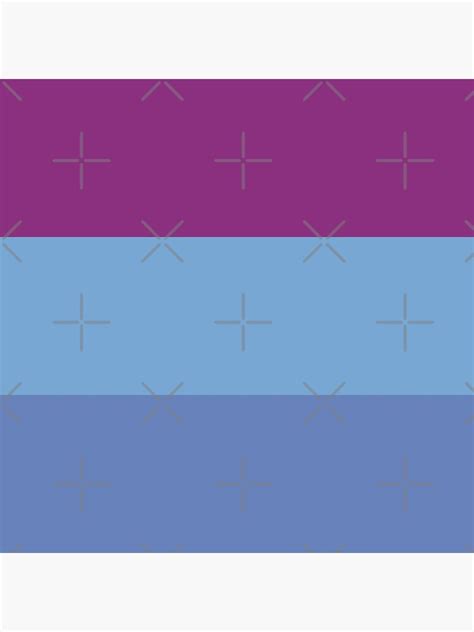 Raspberry And Shades Of Blue Exotic Colour Patterns Poster For Sale