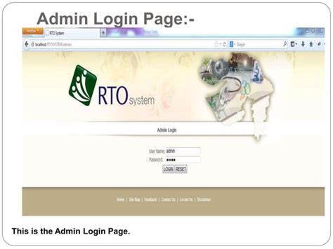 online rto management system pptx