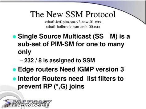 Ppt Advances In Multicast The Promise Of Single Source Multicast