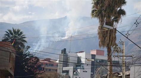 Reportan Incendios En El Tunari Y San Isidro Urg Y Voluntarios
