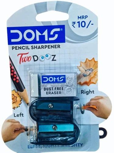 Doms Two Dooz Pencil Sharpner At ₹ 7 15 Piece प्लास्टिक पेंसिल