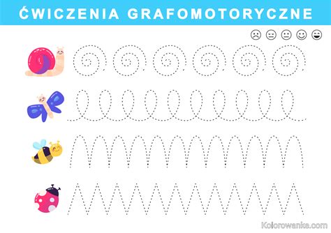 Doskonalenie Umiejętności Pisania poprzez Ćwiczenia Grafomotoryczne dla Dzieci darmowe
