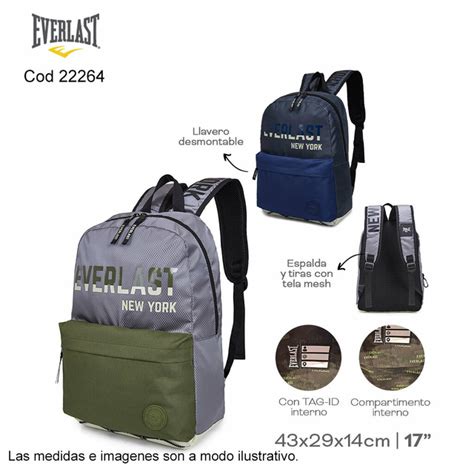 Mochila EVERLAST Cod 22264 Kamila Marroquineria Once