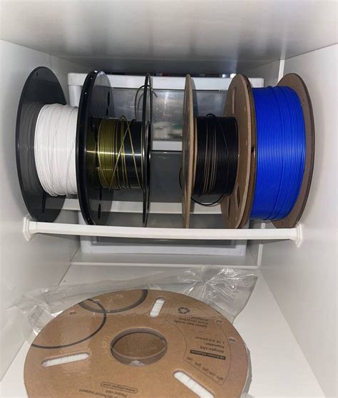 Kallax Shelf Compatible Filament Roll Holder Quadruple 3d Print