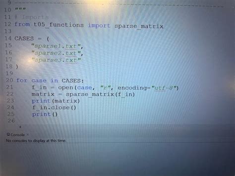solved def sparse matrix fh in creates a sparse matrix 2d