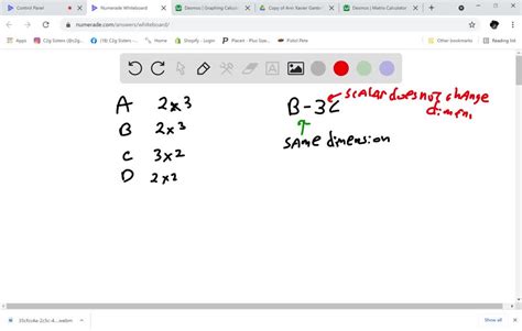 Sean Las Matrices A B C Y D De órdenes 2 ×3 2 ×3 3 ×2 Y 2 ×2