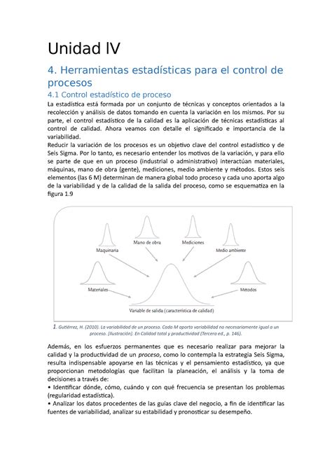 Unidad L V Notas De Lectura Unidad Lv Herramientas Estad Sticas