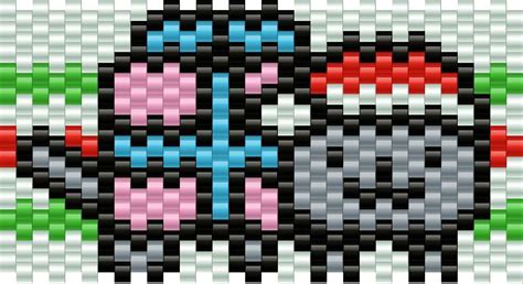 Christmas Nyan Cat Small Pony Bead Patterns Characters Kandi Patterns For Kandi Cuffs