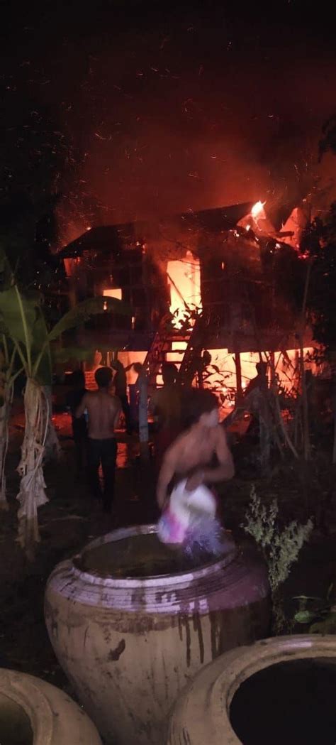 ហួសចិត្តផឹកស្រាស្រវឹង ដើរទៅដុតផ្ទះប្រជាពលរដ្ឋទាំងយប់ ឆេះអស់១ខ្នង នៅឃុំដារ ស្រុកកំពង់លែង