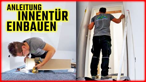 INNENTÜR EINBAUEN ANLEITUNG Zimmertür Zargen Garnitur selbst