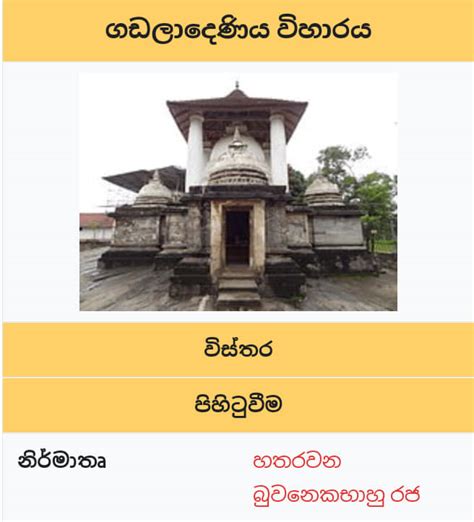 ගඩලාදෙණිය විහාරය ගඩලාදෙණිය හෙළ ඉතිහාසය චමිල රත්නායක Facebook