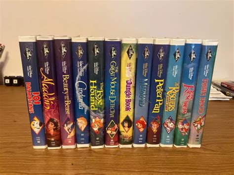Disney Black Diamond Vhs Tapes 12 Classics No Cracks In Cases All Like