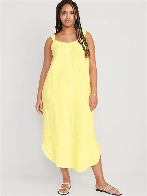Sleeveless Shirred Maxi Dress Old Navy