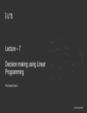 Maximizing Profit With Linear Programming In Business Decision Course