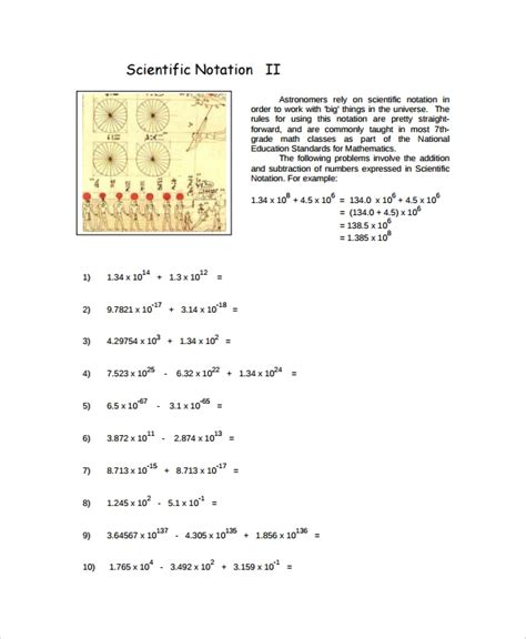 Scientific Notation Multiplication And Division Worksheet Multiplication Worksheets